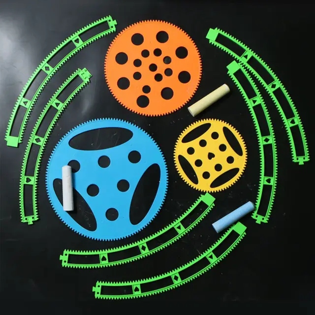 NEW large scale spirograph set outdoor/indoor large drawing toy 9 ...