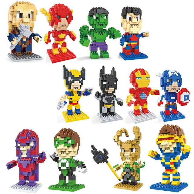 2015 New HSANHE 12 Blocks Figures HSANHE Blocks Cartoon Characters ...