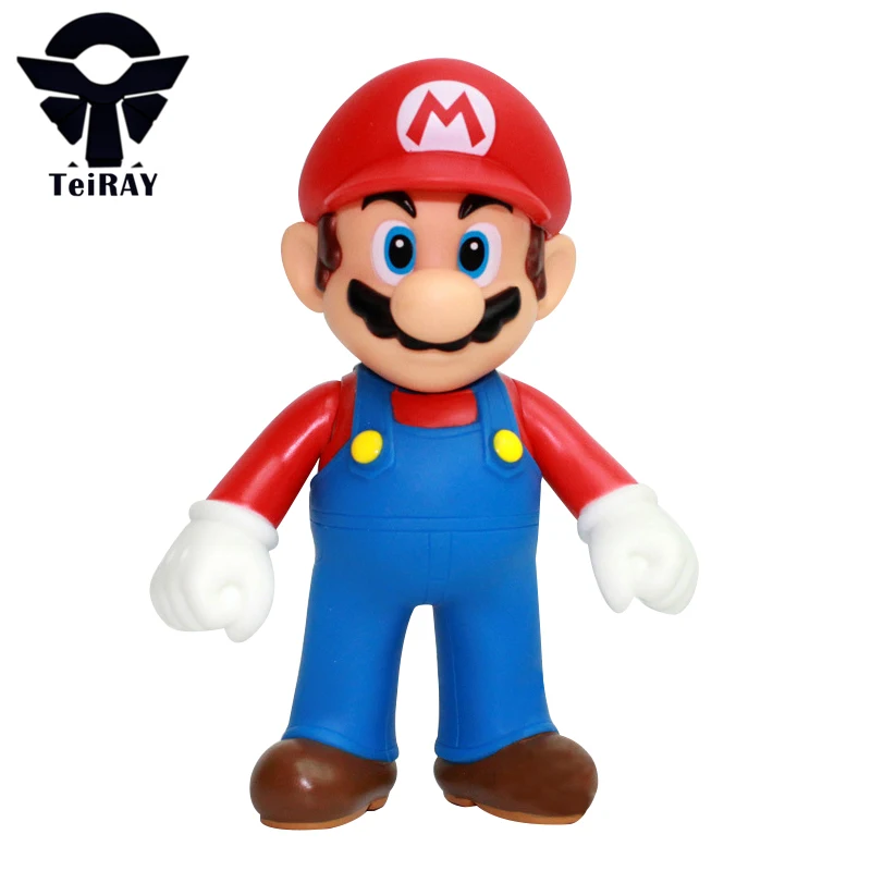 Super Mario Bros Pvc Action Figures 11cm Kawaii Red Mario Collection ...