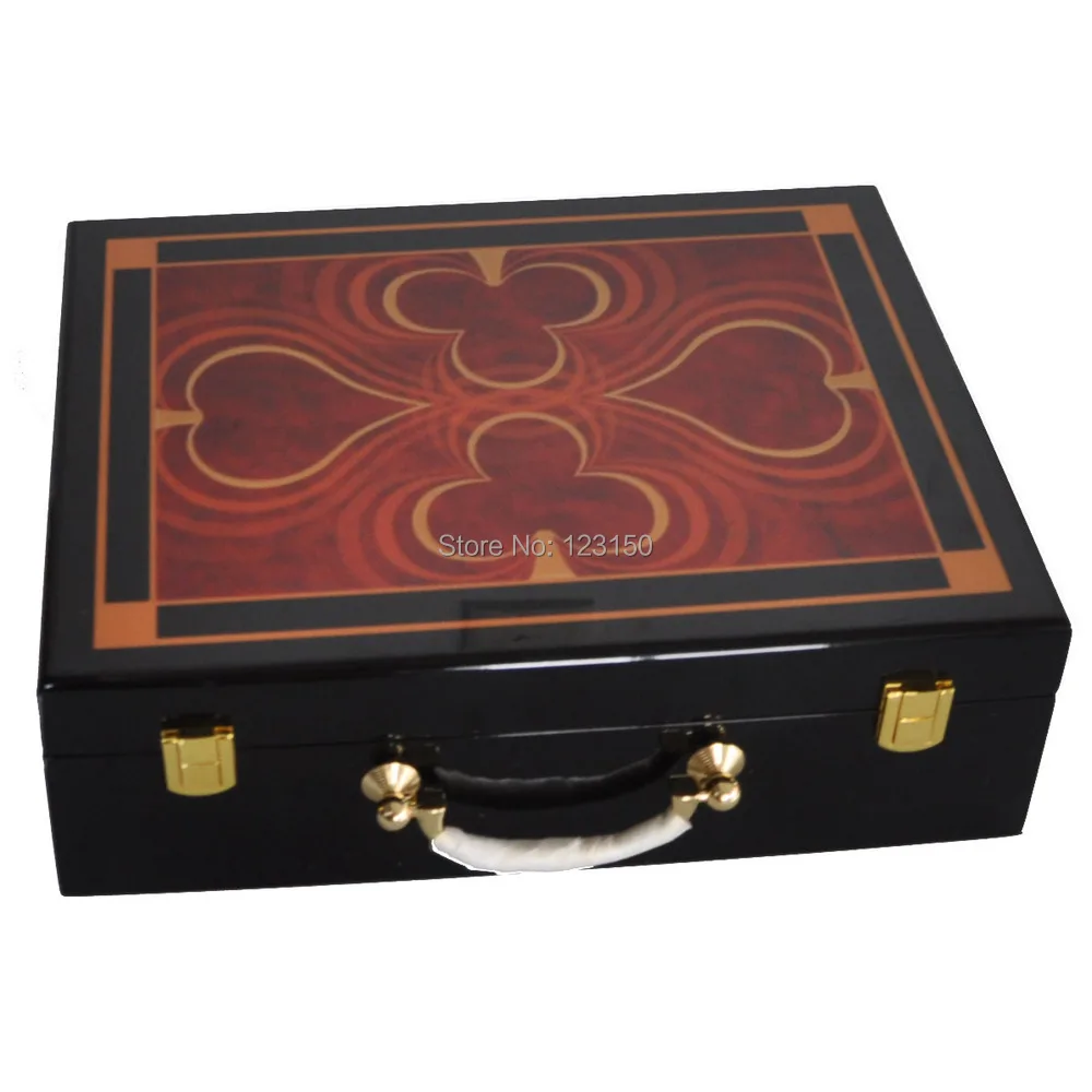 Quality Wooden Poker Chip Case - latinplay