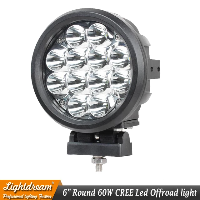 New 6 inch led lights Driving 60W Round Led OffRoad Lights 12V ...