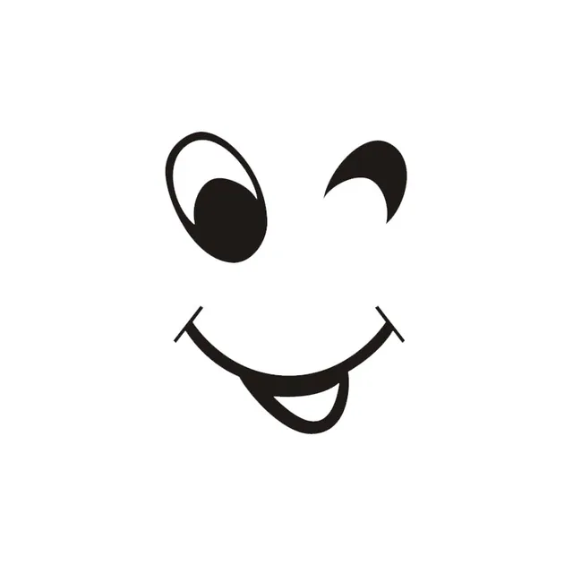 Funny Face Silhouette Toilet Bathroom Vinyl Sticker Decals Home Decor ...