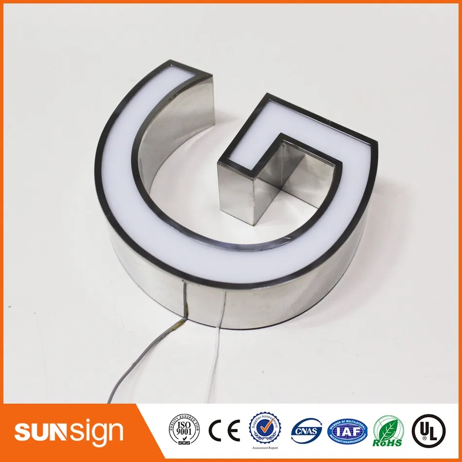 Advertising Led Illuminated Signs Custom Channel Letters Sign ...