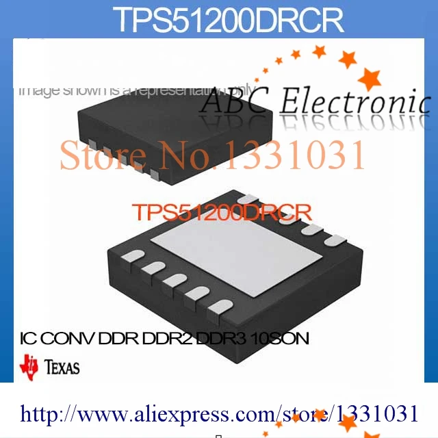 TPS51200DRCR IC CONV DDR DDR2 DDR3 10SON TPS51200DRCR 51200 TPS51200 TPS51200D TPS51200DR 51200D ...