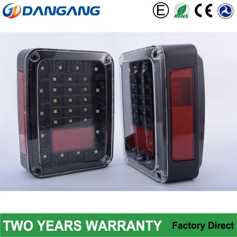 LED Tail Lights Integrated Rear Turn Signal Lights for Jeep Wrangler JK ...