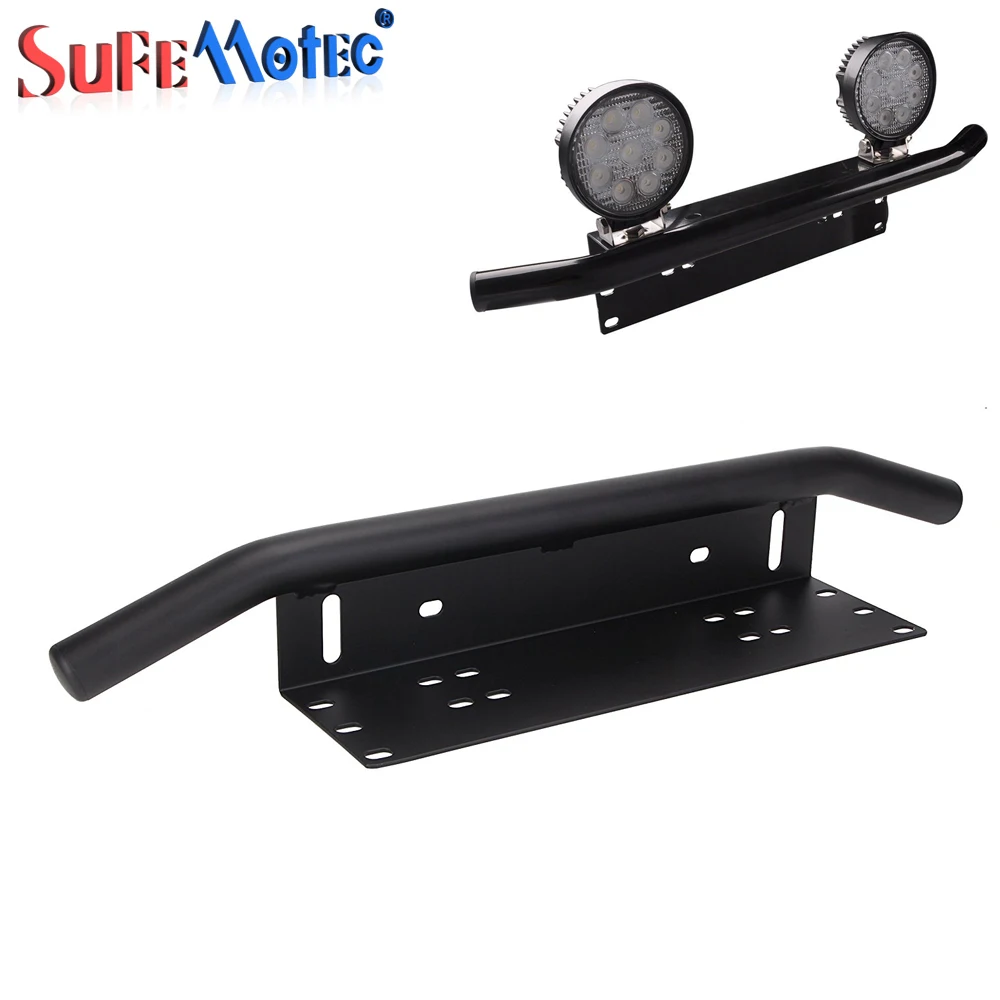 Universal Mounting Brackets Front License Plate Bull Bar Bumper Frame ...