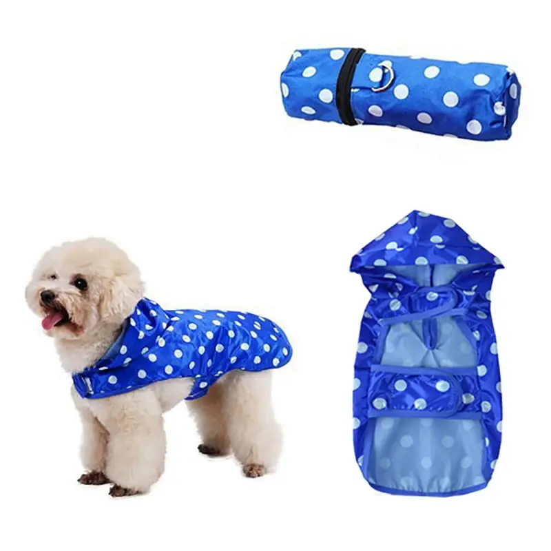 Urijk mascota perro impermeable ropa azul olla lindo impermeable ...