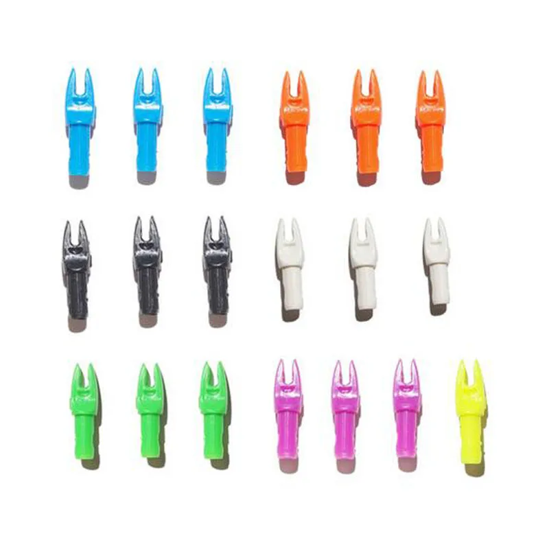 50pcs Archery Arrow Nocks Hunting Arrow Tails for ID 6.0 Arrow Plastic ...