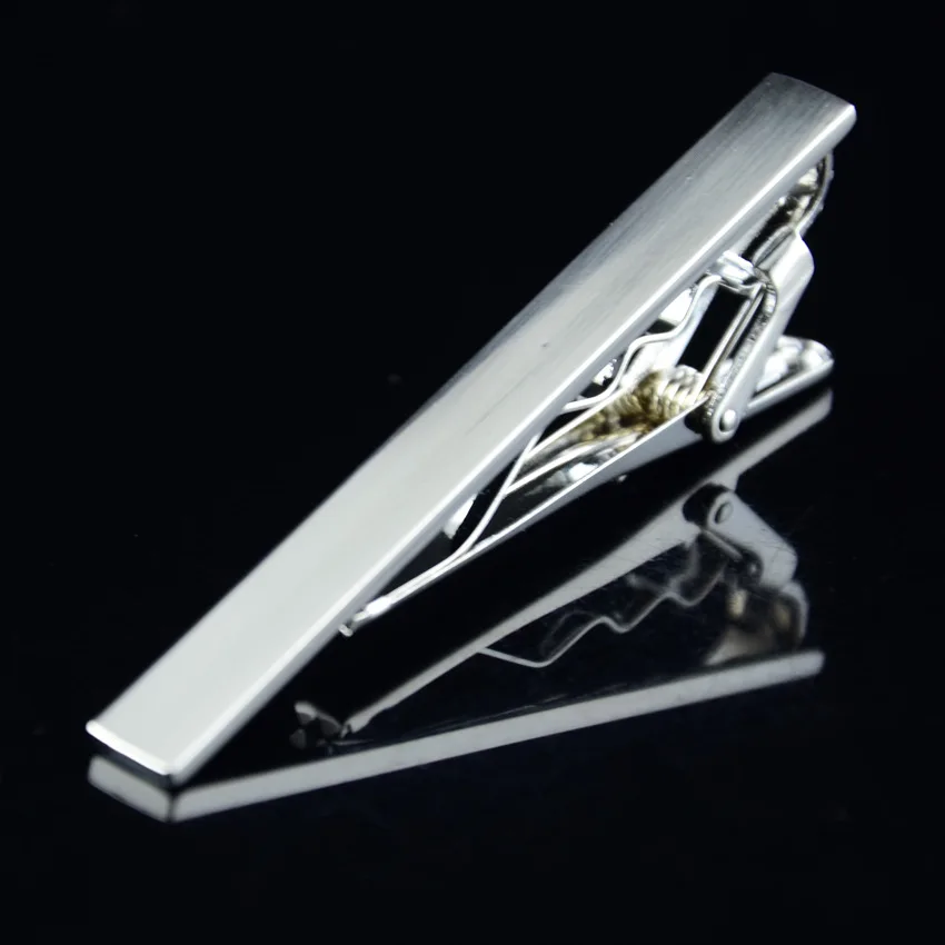 Brand Simple Style Light Tie Clips Gentleman Sliver Color Metal Fashion ...