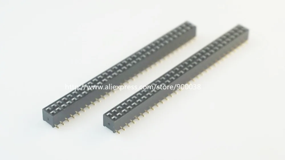 1000pcs 2x30 P 60 Pin 2.0 mm Pin Header Female Dual row SMT PCB surface ...