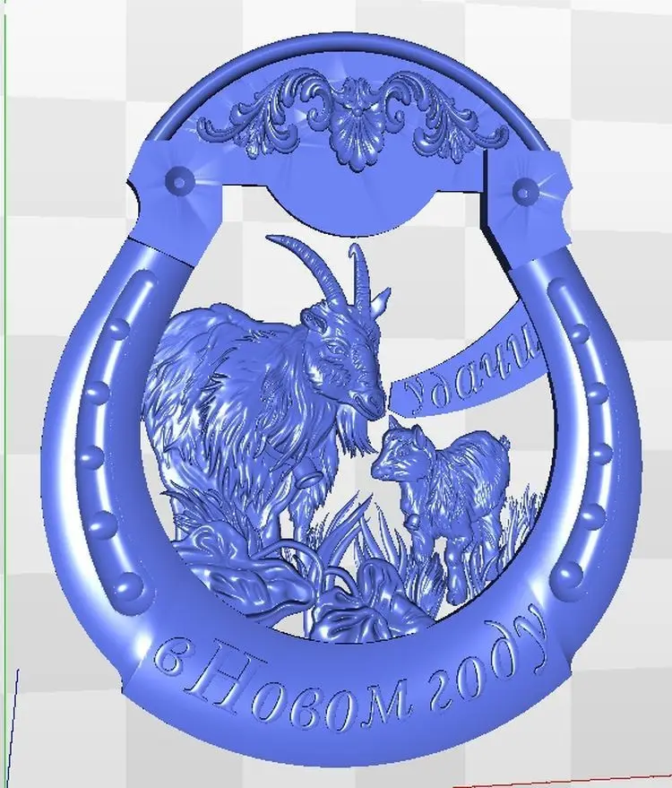 3d Model Goat 5 Relief For Cnc In Stl File Format In Wood Routers From