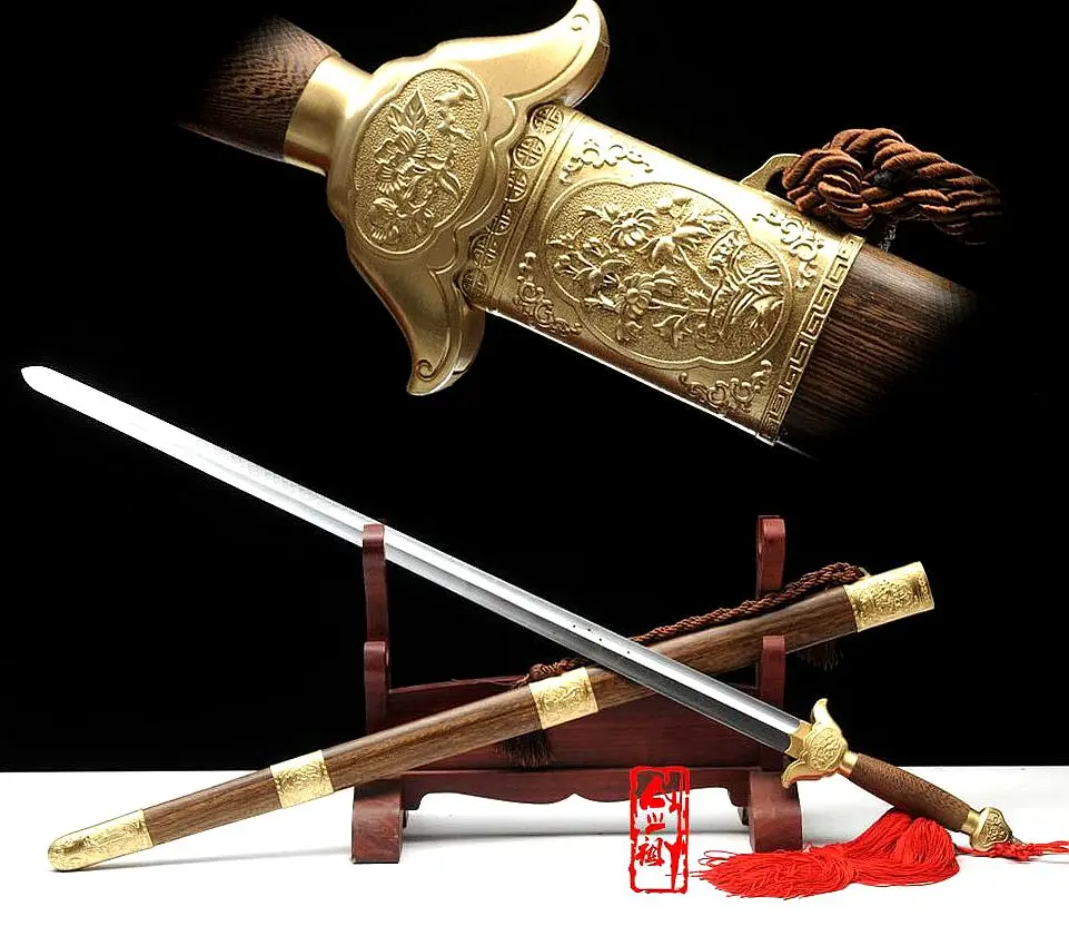 Handmade 39 Inches Chinese WUSHU Sword "Tai Chi Jian" Stainless Steel ...