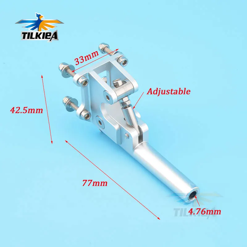 High Quality RC Boat Flexible Shaft Bracket Aluminum Strut Stinger ...