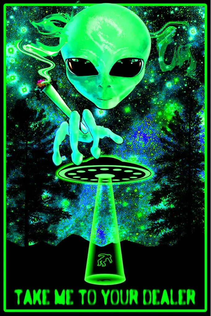 Black Light Posters Weed