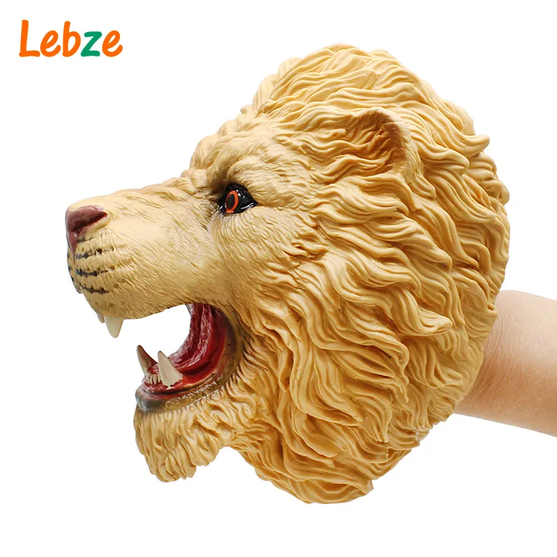 Finger Puppets Soft Finger Family Puppets For Toddlers Soft Rubber Animal Hand Puppet Lion Toys 