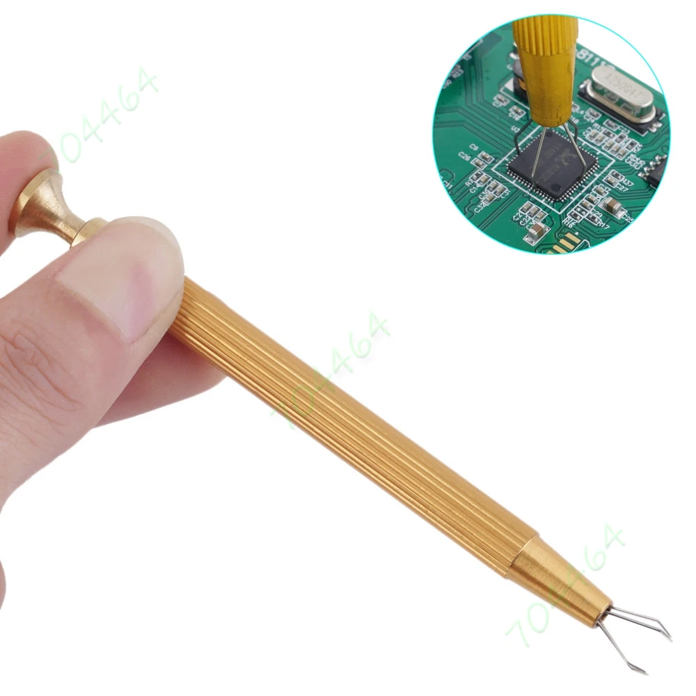 10pcs /lot Copper Handle 4 Claws Metal Grabber Ic Chips Tiny Components ...