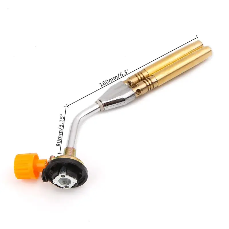 Butane Jet Flame Torch Double Tube Brazing Gas Blowtorch Lighter Burner ...