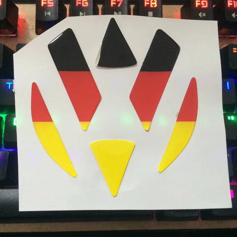 Car Rear Back Sticker Germany Flag VW Emblem Logo For Volkswagen Golf ...