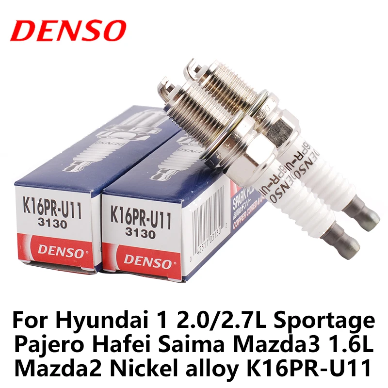 4pieces/set Denso Car Spark Plug For Hyundai 1 2.0/2.7l Sportage Pajero ...