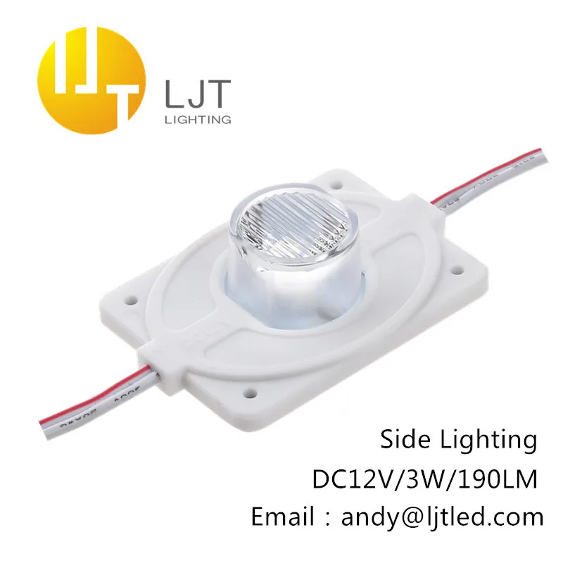 3W side lighting Double side light box high power injection led modules ...