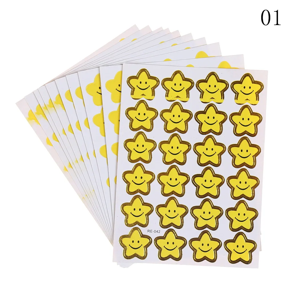 Paper Emoji Smile Little Star Sticker School Kids Boys Girls Teacher ...