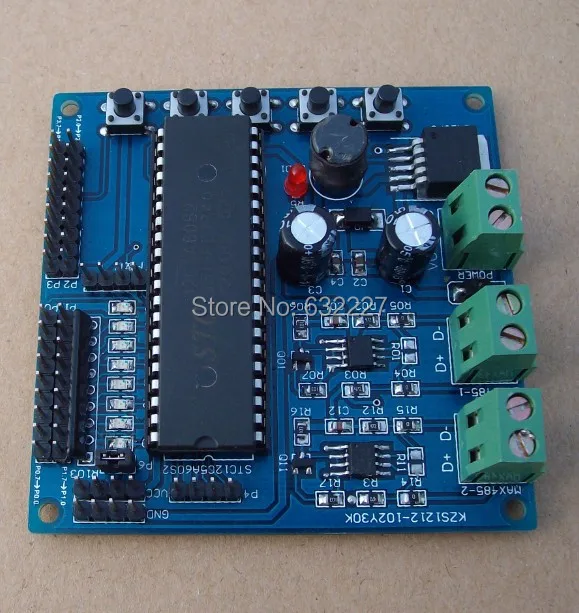 Dual 485 STC microcontroller development board RS485 communications bus ...