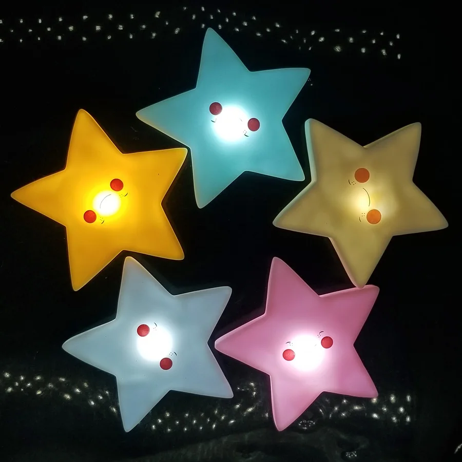 Novelty Star Night Light Creative Adurable Mini LED Lamps Kids Toys ...