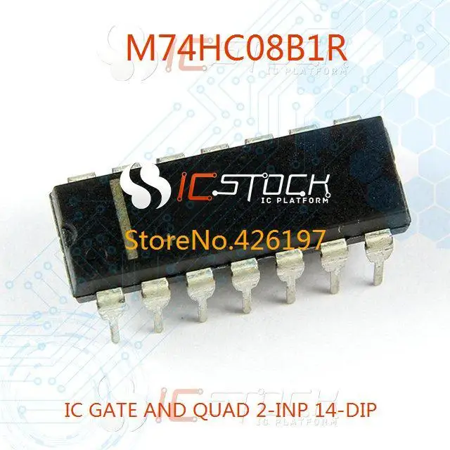 Free Shipping M74HC08B1R IC GATE AND QUAD 2 INP 14 DIP HC08 74HC08 ...