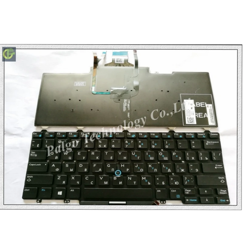 Russian Backlit Ru Keyboard For Dell Latitude 14 5000 5480 5488 7480 ...