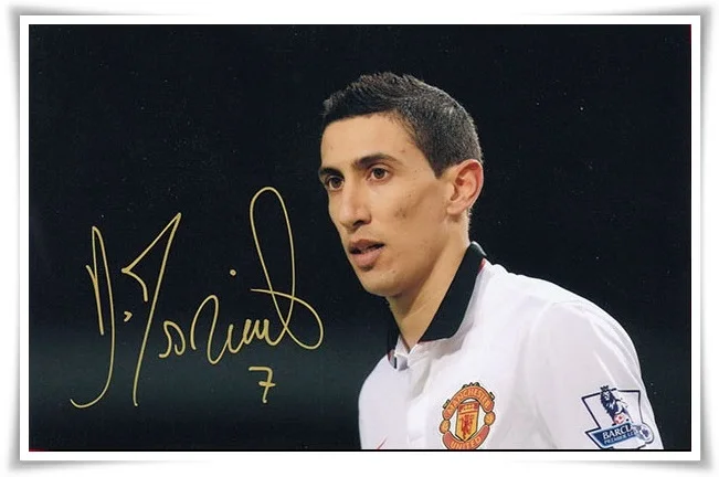 Angel Di Maria autografado assinado com caneta foto 4*6 polegadas ...