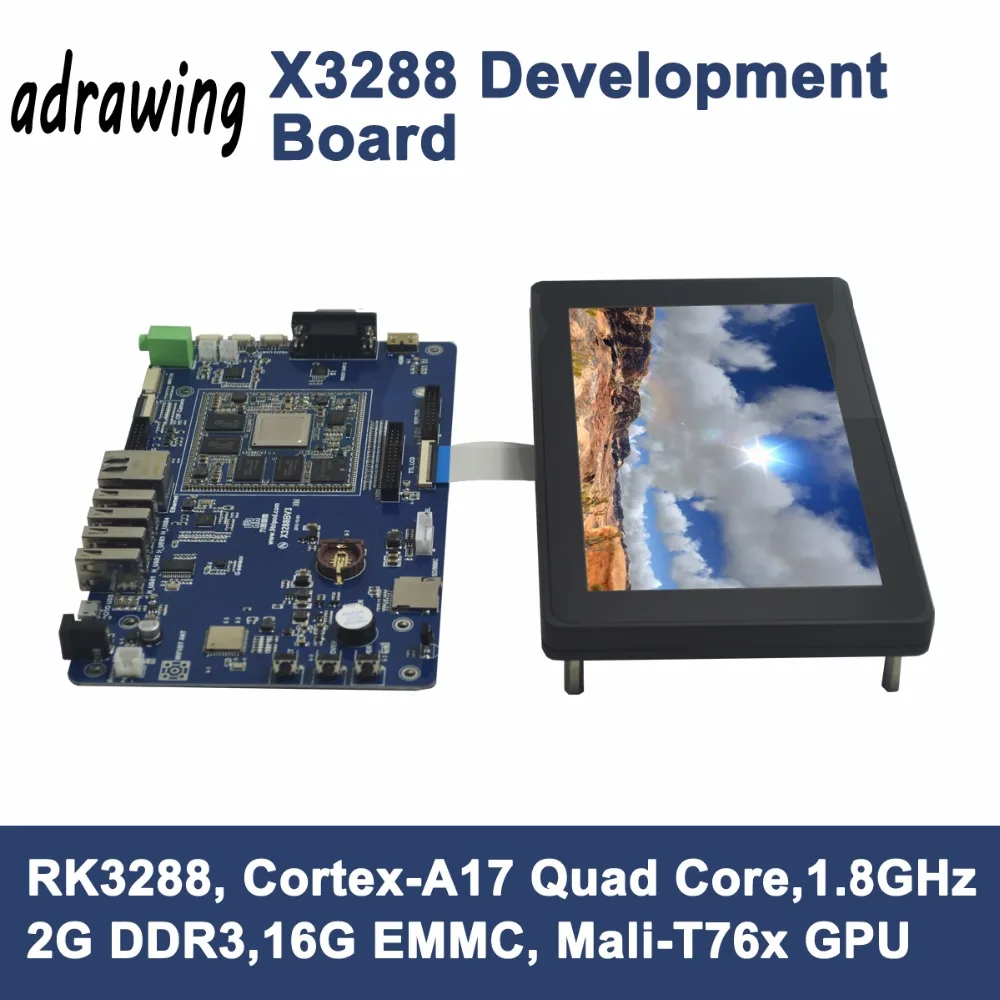 ARM-Cortex-A17-Quad-Core-X3288-Development-Board-RK3288-2GB-DDR3-16GB ...