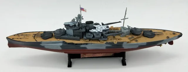 1:1000 British navy HMS Warspite battleship Alloy warship model ...