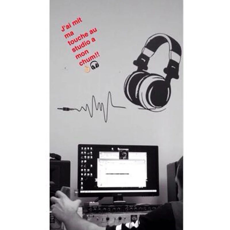 Stickers, Labels & Tags Stickers Paper Headphones Sticker DJ stickers ...