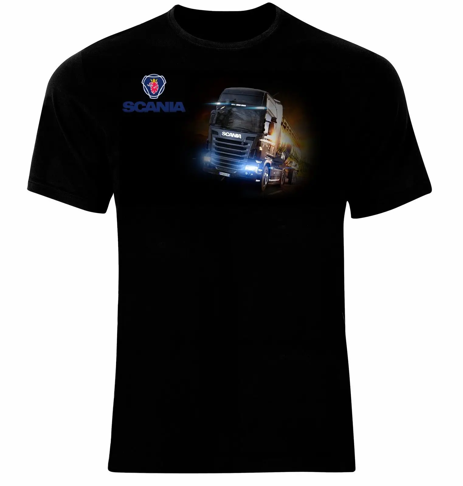 Scania V8 Truck LKW Logo Manner printed T Shirt All Sizes Mens 2018 ...