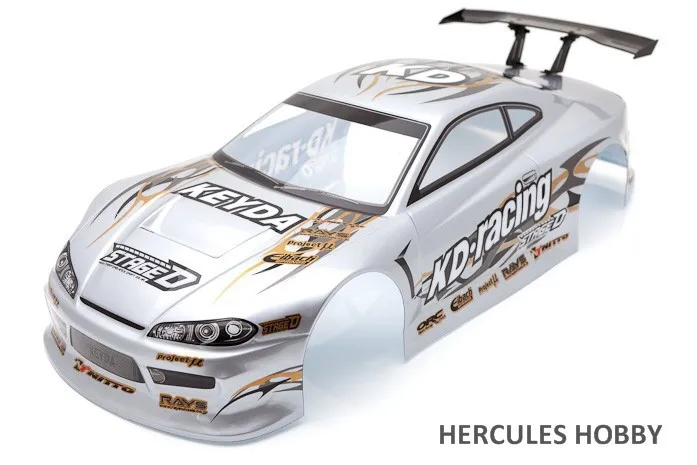 RC Body 1:10 PVC Painted 195mm Width RC Car Body Shell 1/10 On road ...