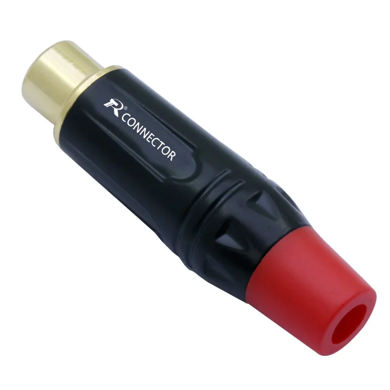 10pcs/lot RCA Female Connector Gold Plated RCA Jack Socket Audio Wire ...