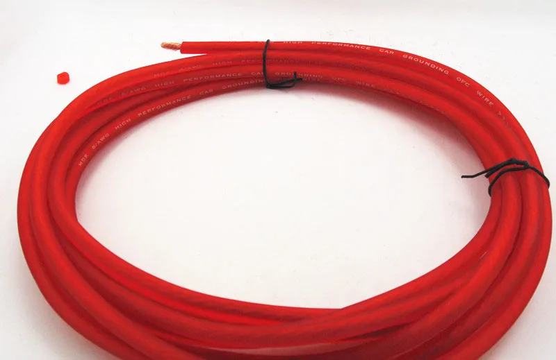 6ga Car Power Subwoofer Amplifier Speaker Installation Audio Wire Cable ...