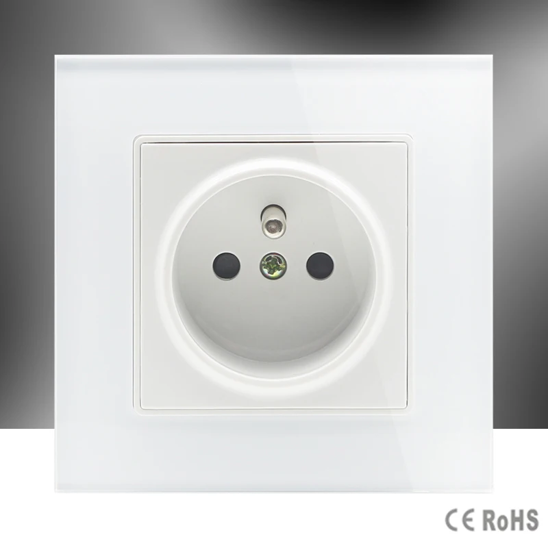 CNSKOU French Standard AC 110~250V 16A Electrical Power White Luxury ...