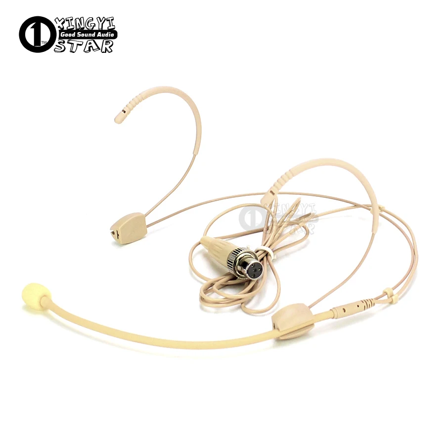 Mini-XLR-4-Pin-4Pin-TA4F-Locking-Dual-Earhook-Headset-Microphone-For ...