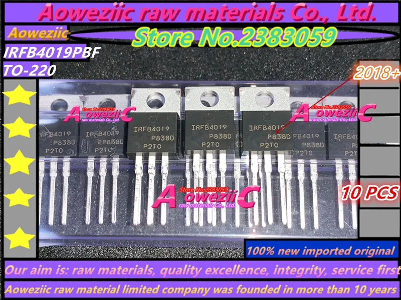 Aoweziic 2018+ 100% new imported original IRFB4019PBF IRFB4019 TO-220 N Channel MOS Field Effect ...