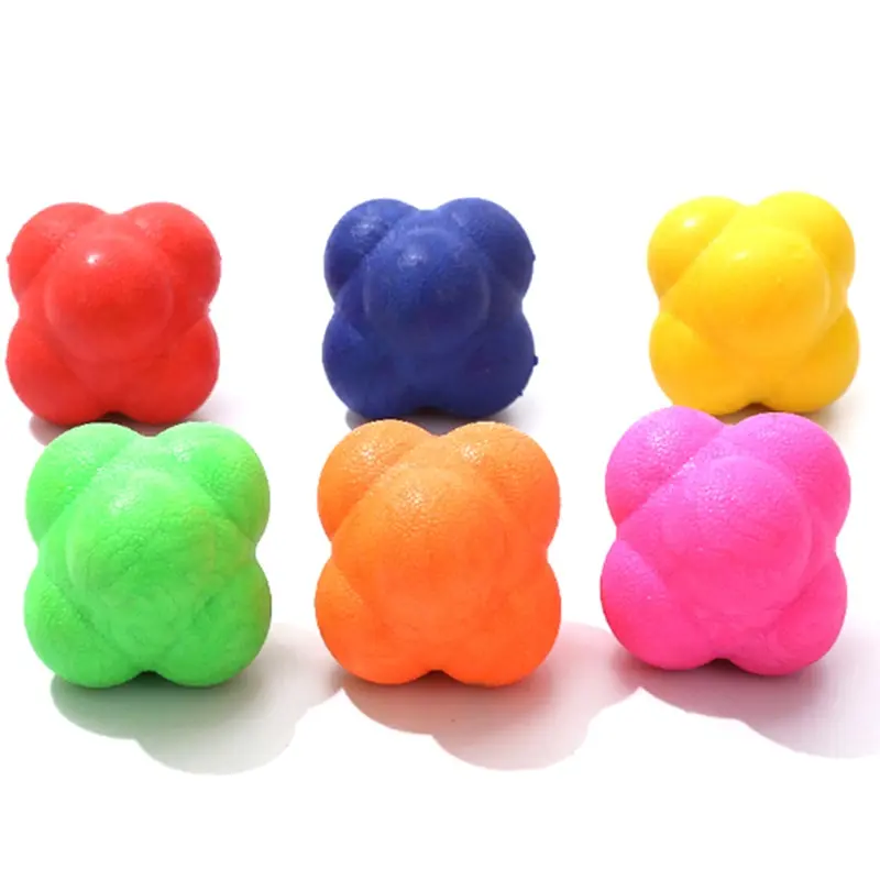 1PCS Colorful Hexagon Ball Sport Hexagonal Reaction Ball Agile Ball ...