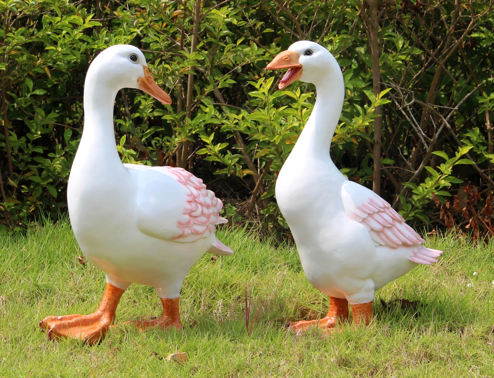 Artesan-as-de-resina-adornos-inicio-verde-jard-n-de-esculturas-patos ...