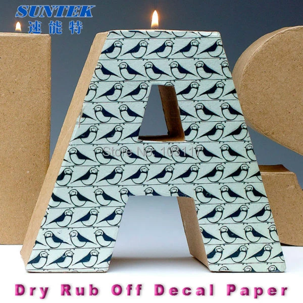 (20sets/lot) Dry Rub Off Transfer Paper For Printing Onto Wood Using ...