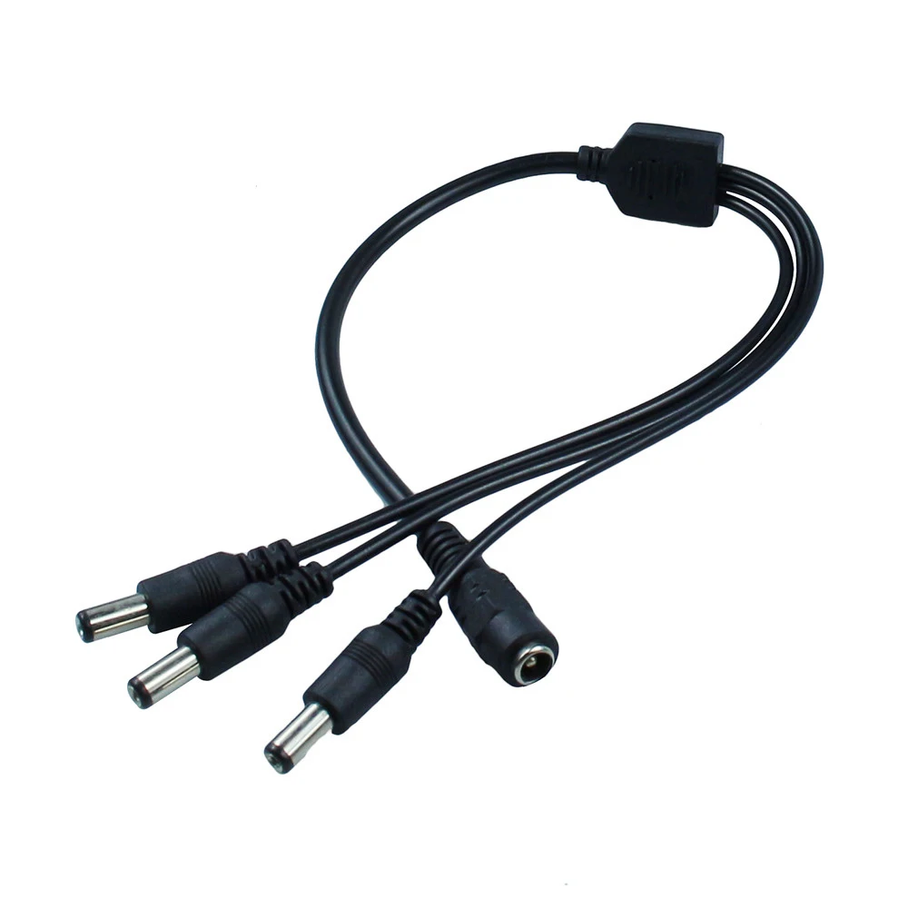 DC Power Connector Wire 1 to 3 Point LED Connector Female to 3 Male ...