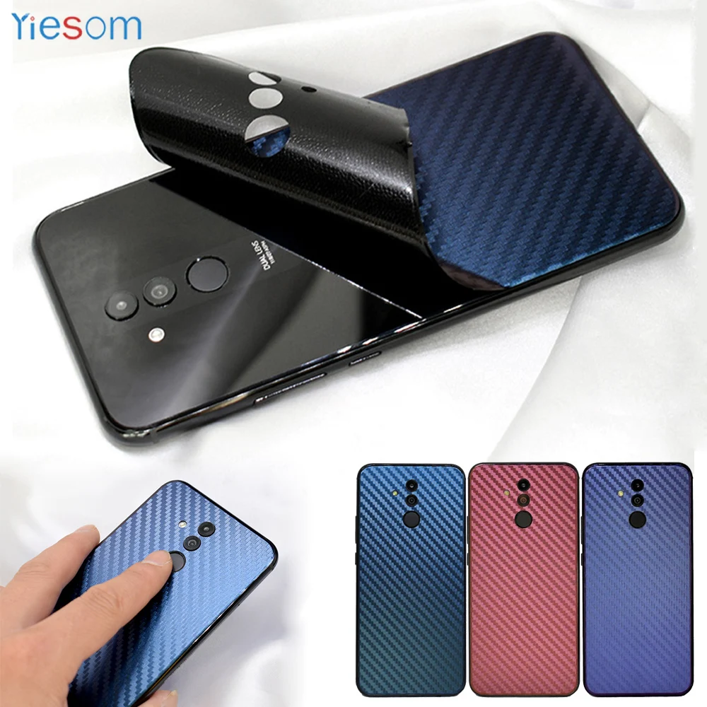 Gradient Color Carbon Fiber Film For Huawei Mate 20 Lite Back Cover ...