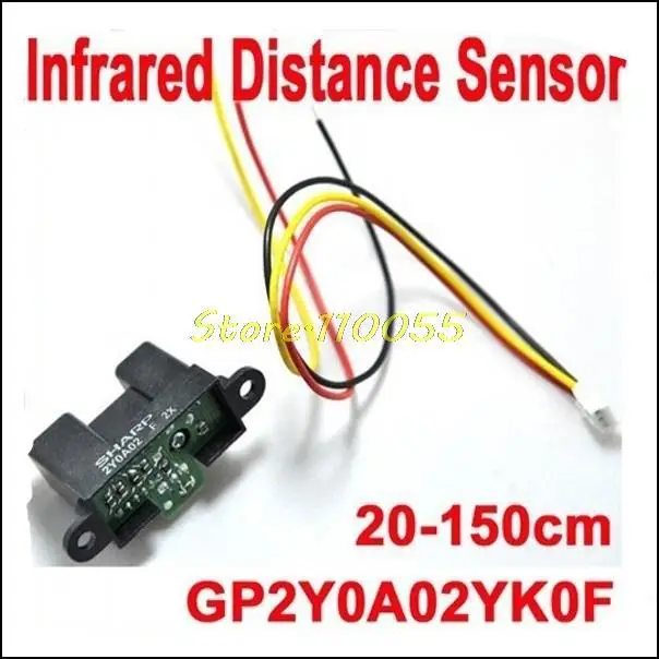 10PCS/LOT GP2Y0A02YK0F SHARP 2Y0A02 20 150cm Infrared IR Distance ...