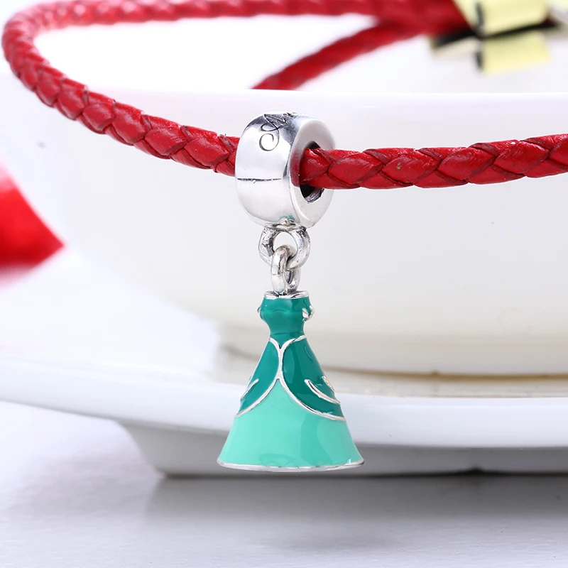 High Quality ARIEL Princess Dress Dangle charms silver S925 Logo Fit ...