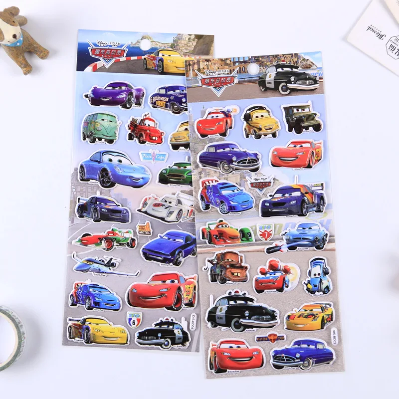 Disney Classic toy PVC new 3D Lightning McQueen car mobilization ...