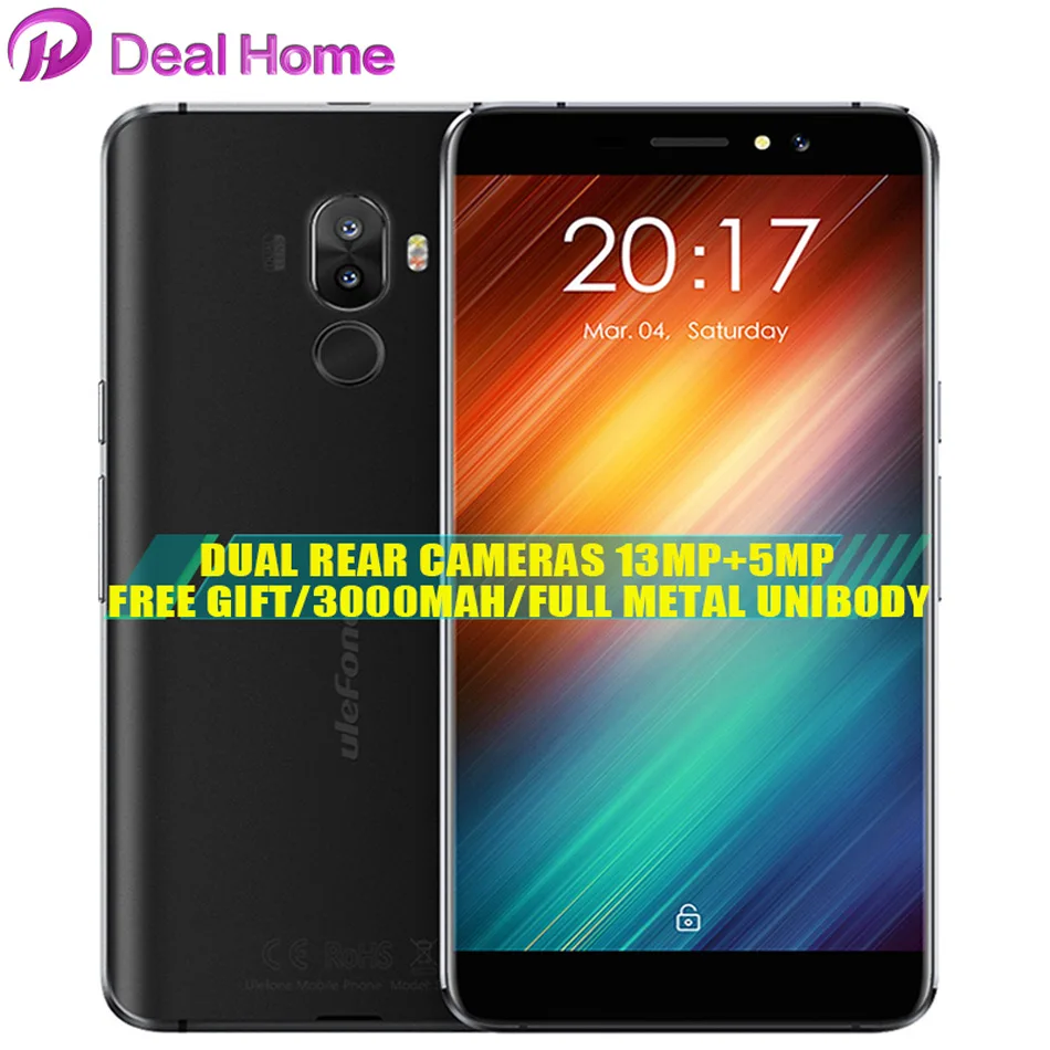 Case)gift!Original Ulefone S8 Rear Dual Cameras 5.3Inch HD 720P MT6580 ...