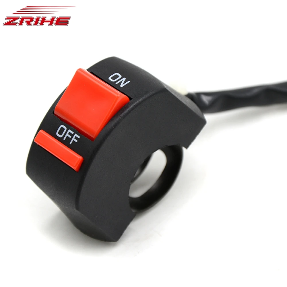 Universal Handlebar Fog Switch Motorcycle Headlight ON/OFF Button Light ...